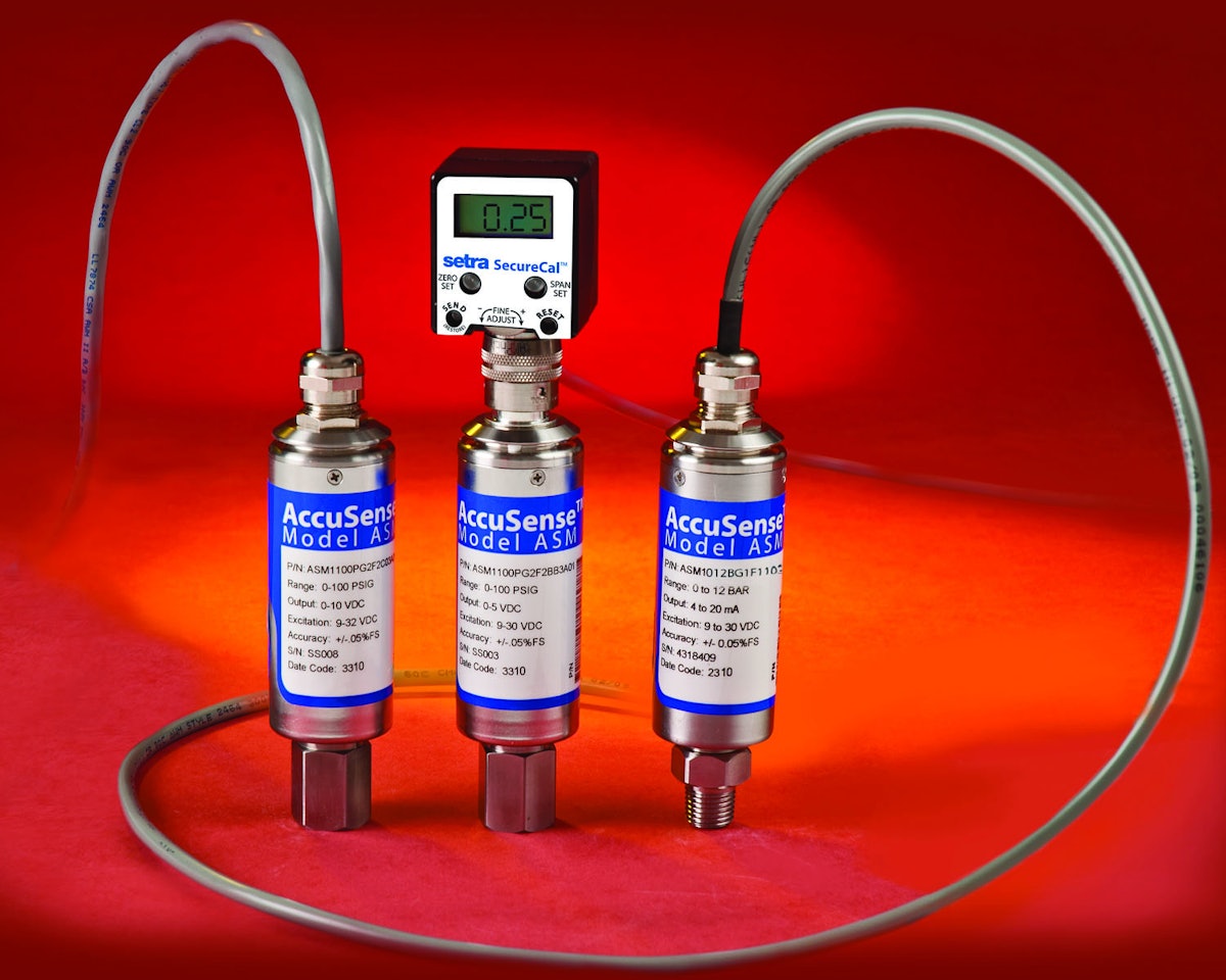 Setra Introduces AccuSense Pressure Transducers | Industrial Distribution