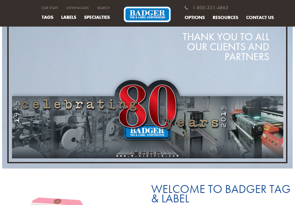 Badger Tag & Label Launches New Website As Part Of 80th Anniversary ...