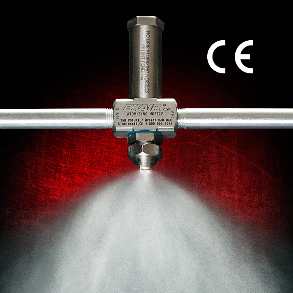 External Mix Atomizing Nozzles Positively Stop Liquid Flow | Industrial ...