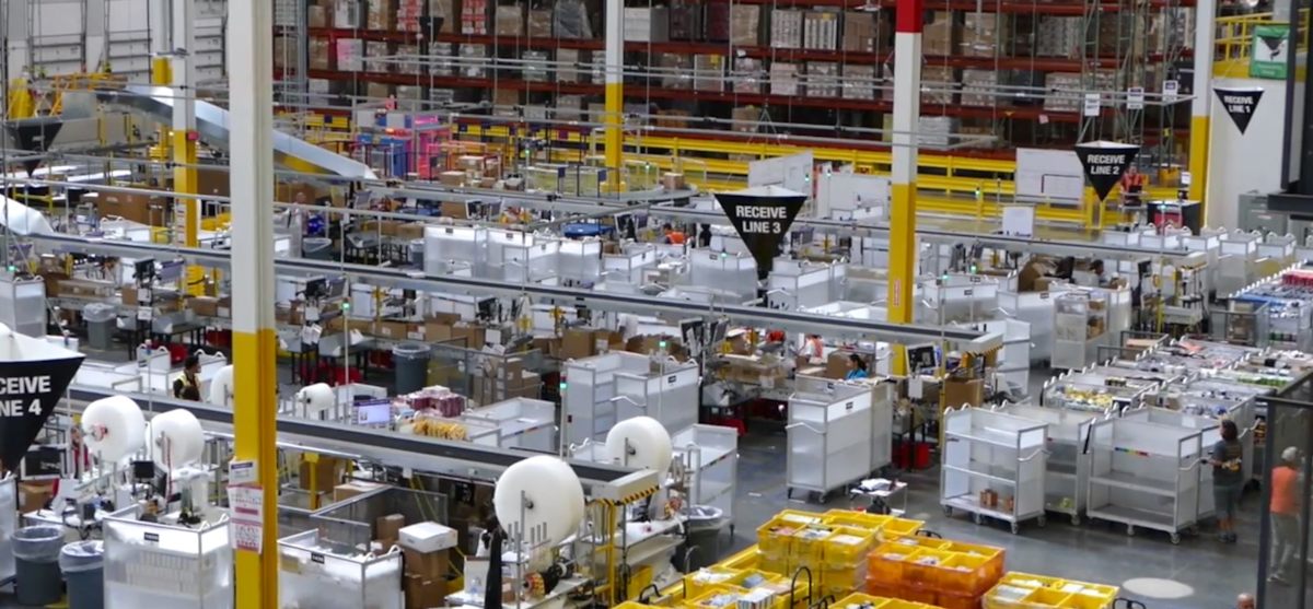 Video: Inside Amazon's 1 Million Square Foot Fulfillment Center Near ...