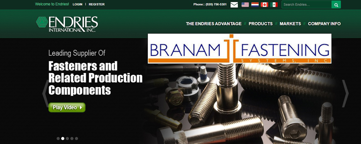 Endries International Acquires Ohio's Branam Fastening Systems ...