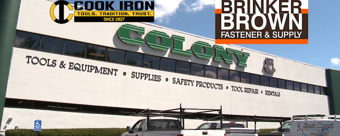 Colony Hardware Acquires Brinker Brown Fastener, Cook Iron Store ...